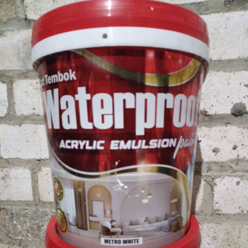 Jual Cat Tembok Waterproof Acrylic Emulsion | Shopee Indonesia