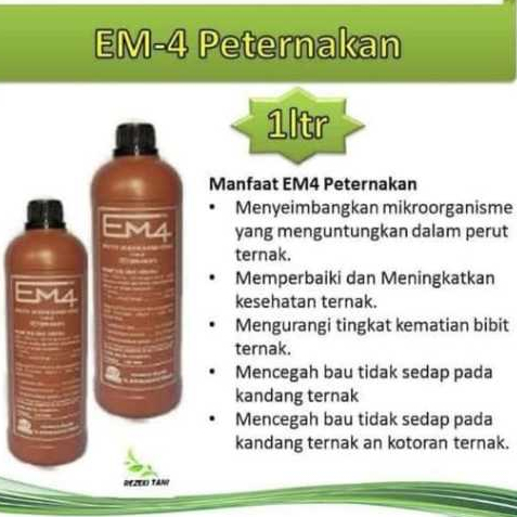 Jual em-4 probiotik untuk peternakan, perikanan, dan pertanian kemasan ...