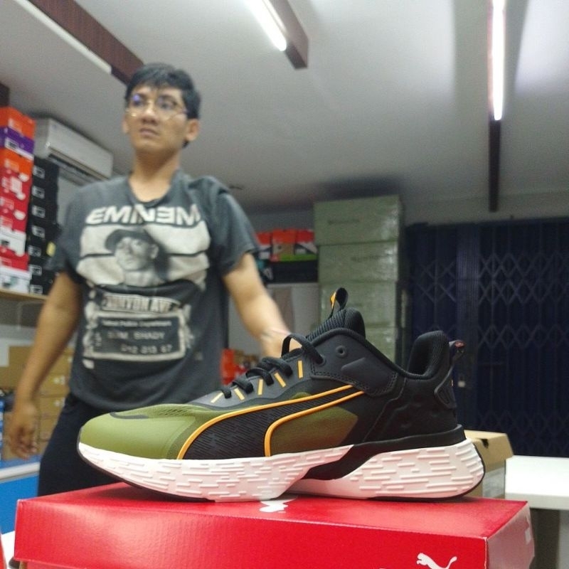 Jual (13) PUMA HIJAU HITAM PK R | Shopee Indonesia