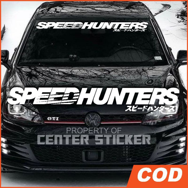 Jual Sticker kaca depan mobil speed Hunter stiker terlaris kaca depan ...