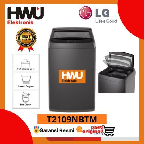 Jual LG T2109NBTM MESIN CUCI 9 KG TOP LOADING - 6 WASH PROGRAMS & Soft ...