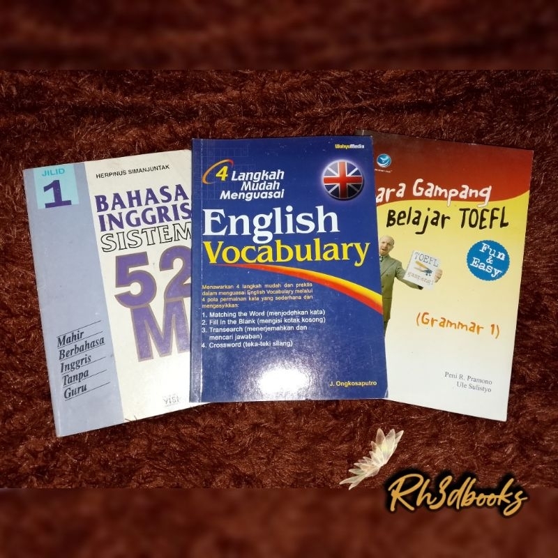 Jual [ORI PRELOVED] BUKU BELAJAR BAHASA INGGRIS SISTEM 52 M BUKU ENGLISH VOCABULARY BUKU CARA ...