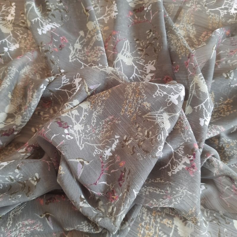 Jual kain sifon yoryu motif | Harga/0,5m| kain sifon meteran | kain ...