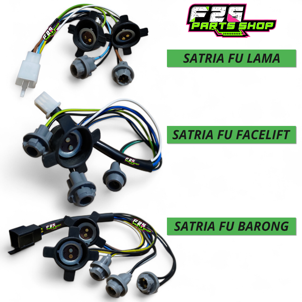 Jual Kabel Fitting Lampu Depan Set Sein Satria FU 150 Lama Facelift ...