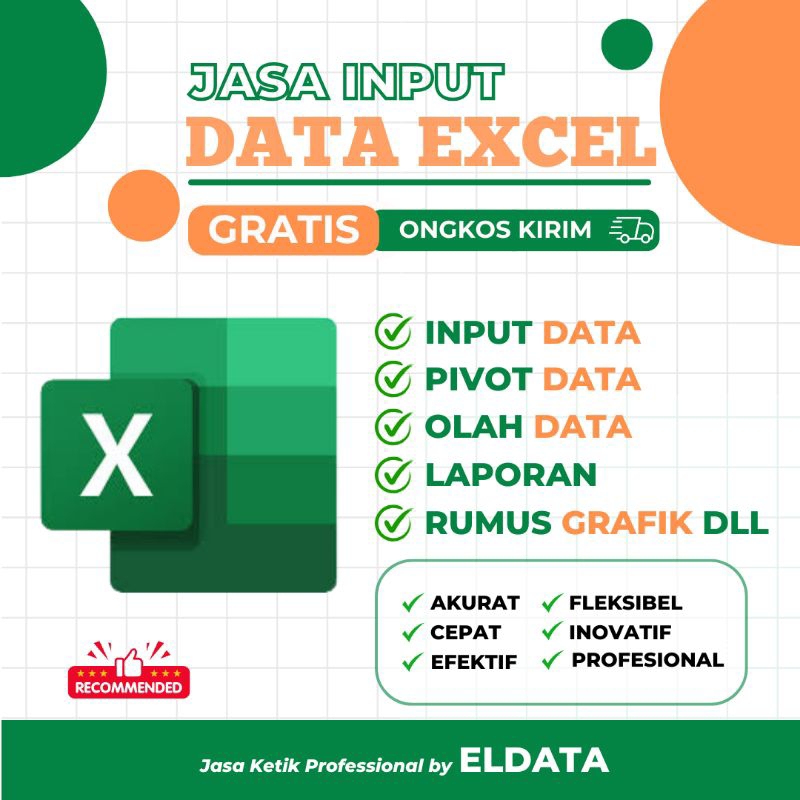Jual Jasa Input Data Excel | Entry Data | Jasa Ketik Data Excel | Shopee Indonesia