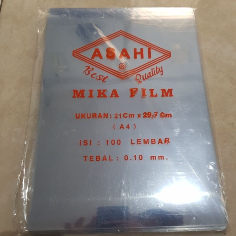 Jual Plastik mika jilid ASAHI / plastik jilid A4 tebal | Shopee Indonesia