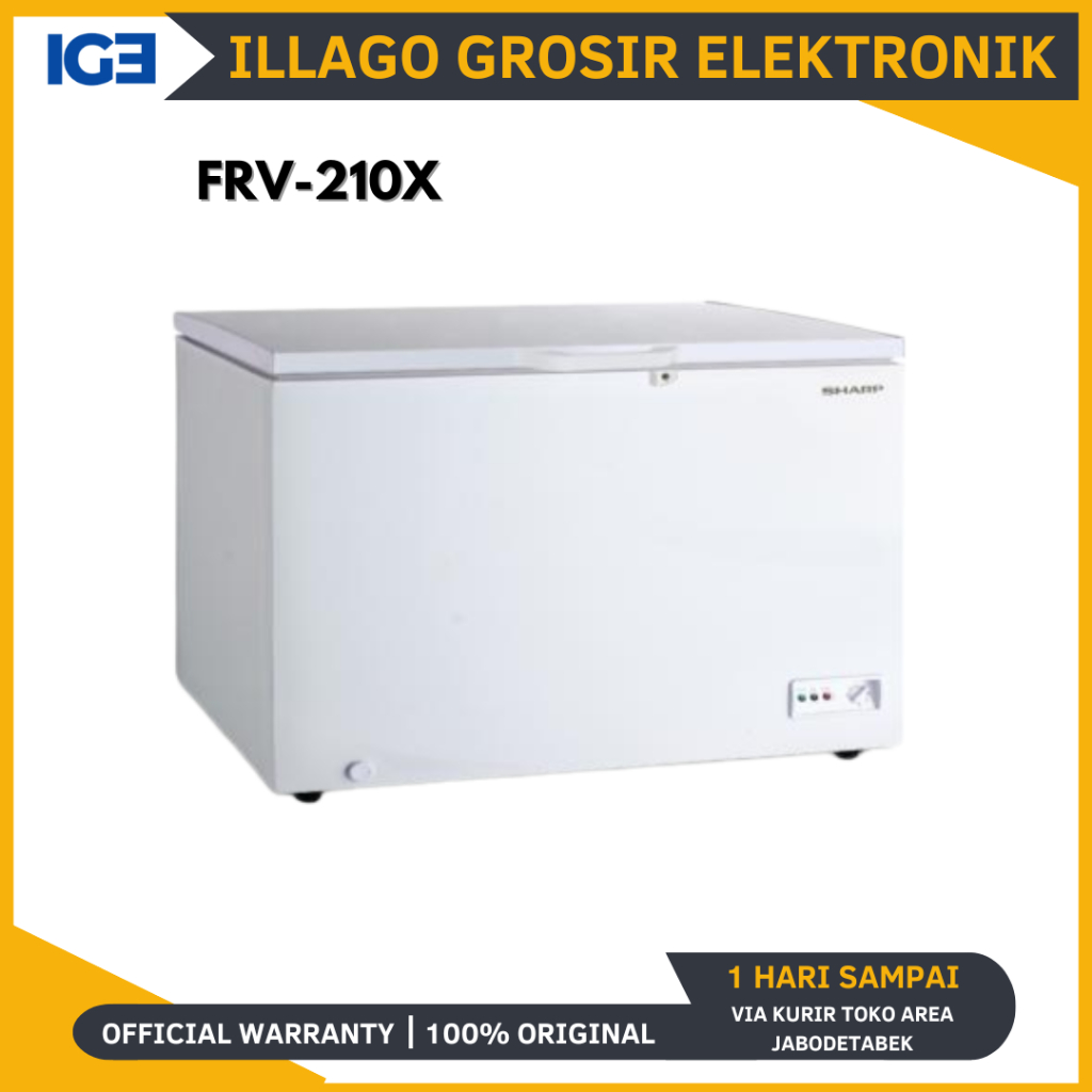 Jual SHARP FRV-210X CHEST FREEZER 200 liter | Shopee Indonesia