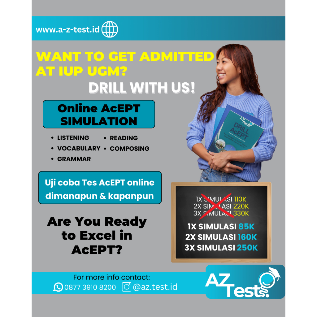 Jual Simulasi acept iup ugm / Simulasi Online acept ugm/ latihan soal ...