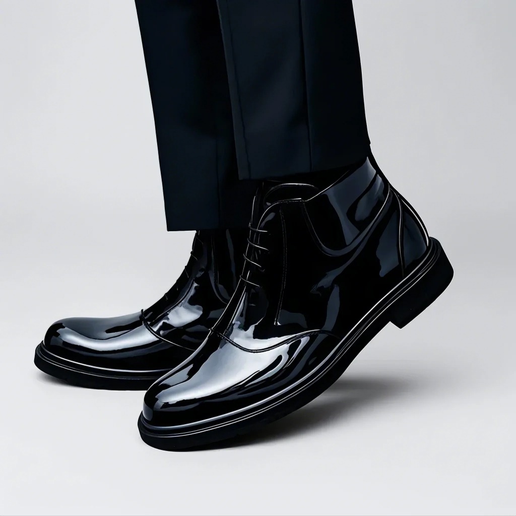 Jual Sepatu Pdh Pria Mengkilap Doff Tni Polri Original Tanpa Tali ...