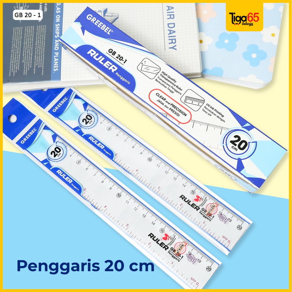 Jual Yds 365 Penggaris Plastik Greebel / Alat Ukur / Penggaris Panjang ...