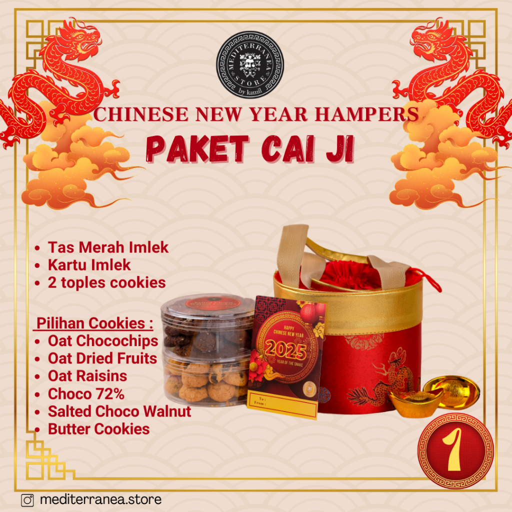 Jual Hampers Imlek Cookies Mediterranea Paket Cai Ji | Shopee Indonesia