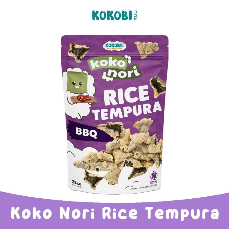 Jual Koko Nori Rice Tempura - BBQ (Snack Rumput Laut Kokobi) | Shopee ...