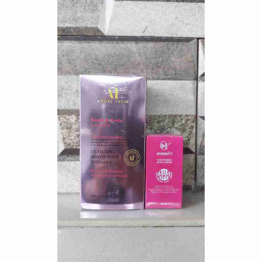 Jual paket bundling angel tacik body lotion + aha misonells/ paket ...
