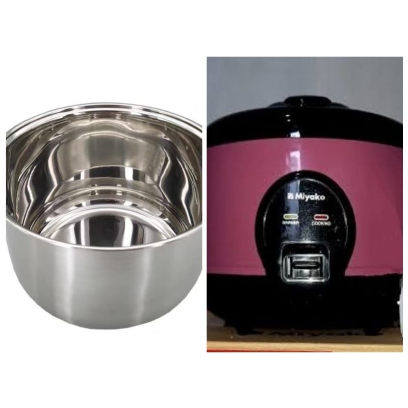 Jual Panci Stainless Steel Innerpot Utk Magic Com Miyako MCM 606B SBC ...