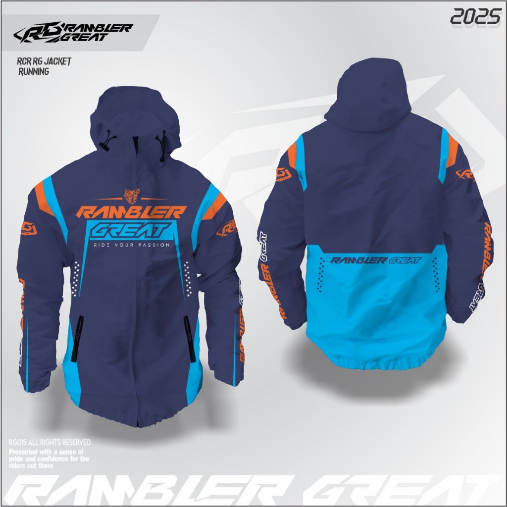 Jual RCR RG 3 Running Jacket Winbreaker - RAMBLER GREAT - Navy Blue ...