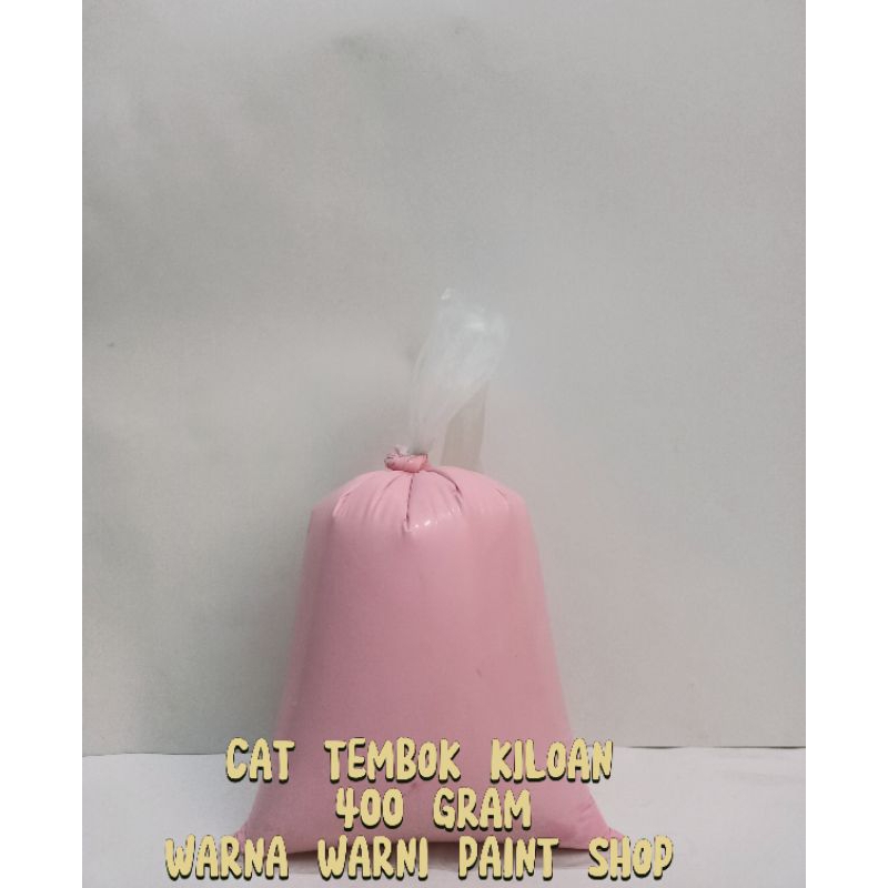 Jual CAT TEMBOK/CAT KILOAN/CAT DINDING/CAT PINK 400GRAM | Shopee Indonesia