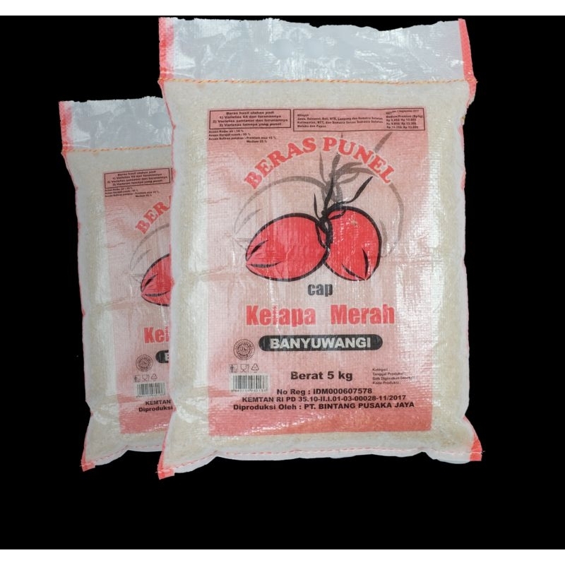 Jual BERAS CAP KELAPA MERAH 5 KG | BANYUWANGI | PREMIUM | TEKNOLOGI ...
