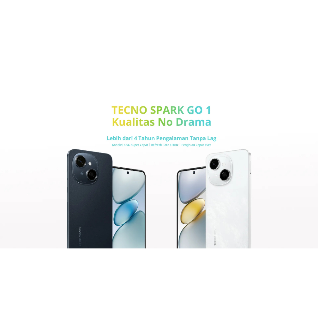 Jual TECNO SPARK GO1 4GB+4GB*+128,120Hz Display, T615+4.5G Network,5000mAh+15W,IP54 -Garansi ...