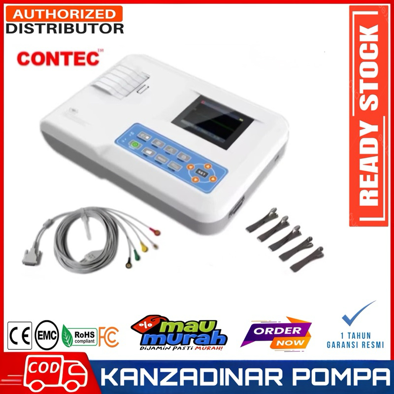 Jual CONTEC VET Veterinary 1 Channel ECG EKG Machine 12 leads EKG Electrocardiograph Printer LCD ...