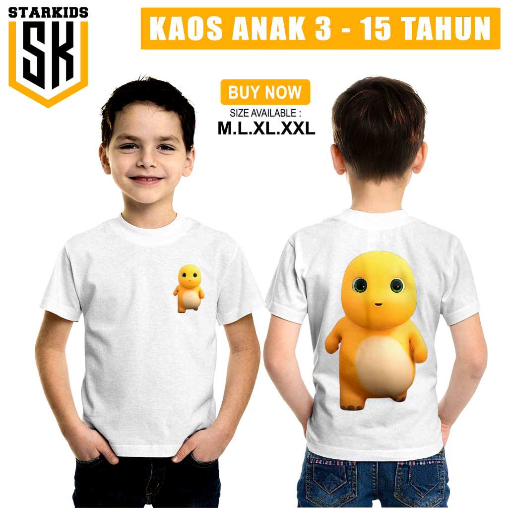 Jual Baju Kaos Anak Cowok Cewek Gambar Nailong Dino Kuning Bahan Cotton ...