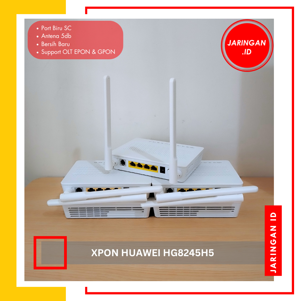 Jual 5 PCS XPON HUAWEI HG8245H5 Support GPON & EPON BARU TANPA ADAPTOR | Shopee Indonesia