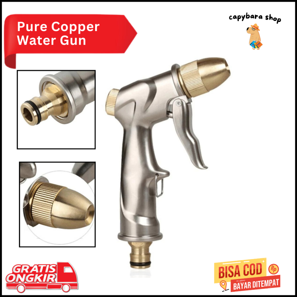 Jual Semprotan Selang Air Steam Cuci Mobil Motor / Pure Copper Water ...
