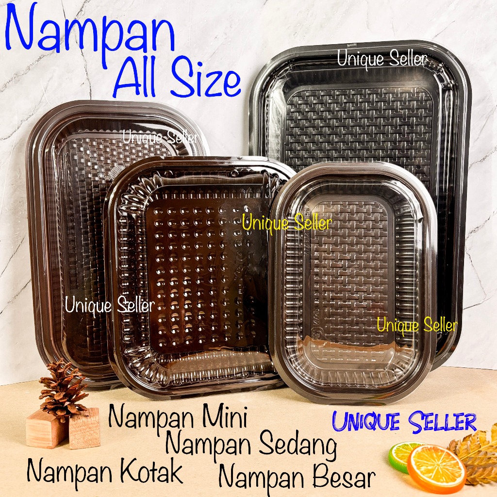 Jual [Isi10] Nampan Plastik Mini Kecil Sedang Kotak Besar + Tatakan ...