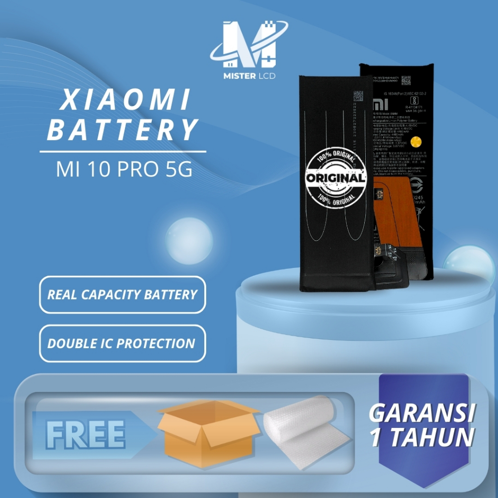 Jual BATERAI / BATTERY / BATRE XIAOMI MI 10 PRO 5G / BM-4M ORI | Shopee Indonesia