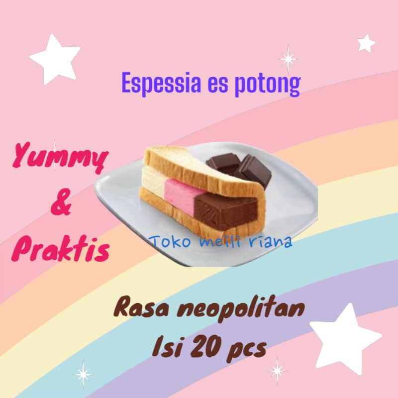 Jual es potong Singapore rasa neopolitan indoeskrim espessia ice cream ...