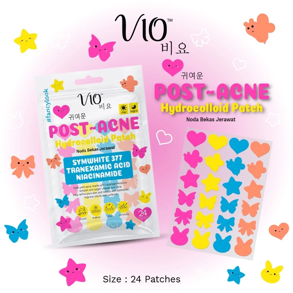 Jual Vio Post Acne Hydrocolloid - 24 Patch (Fancy) | Shopee Indonesia