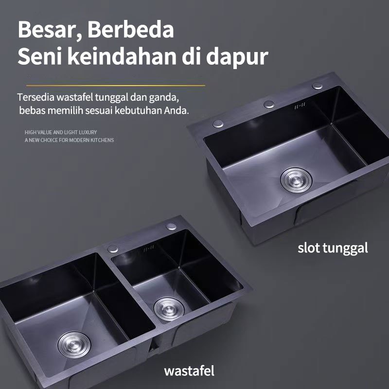 Jual Kitchen Sink Set Wastafel Pencuci Piring Dapur Stainless Steel ...