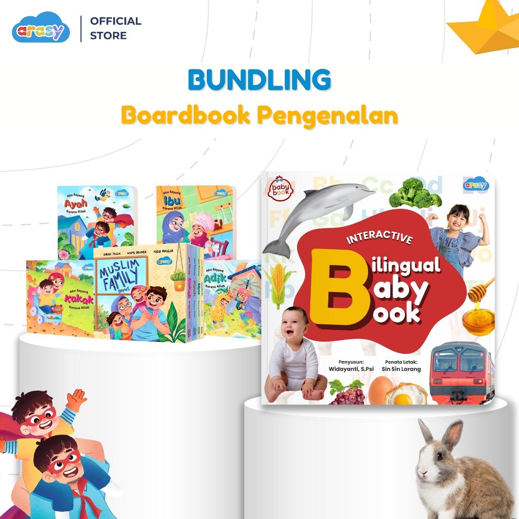 Jual [Arasy] Boardbook Pengenalan - Interactive Bilingual Baby Book ...