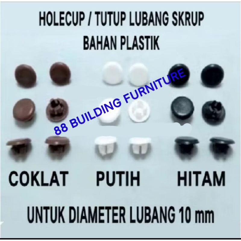 Jual HOLECUP HOLE CUP PLASTIK UNTUK LUBANG 10 mm (1 cm) / HOLECAP HOLE ...