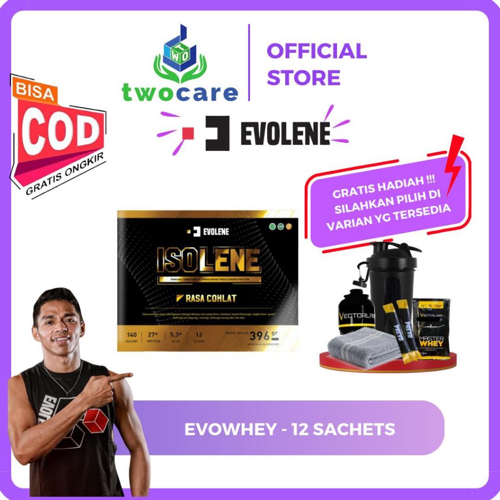 Jual Evolene Isolene Isolate Whey Isolate Coklat BPOM 12 sachet ...
