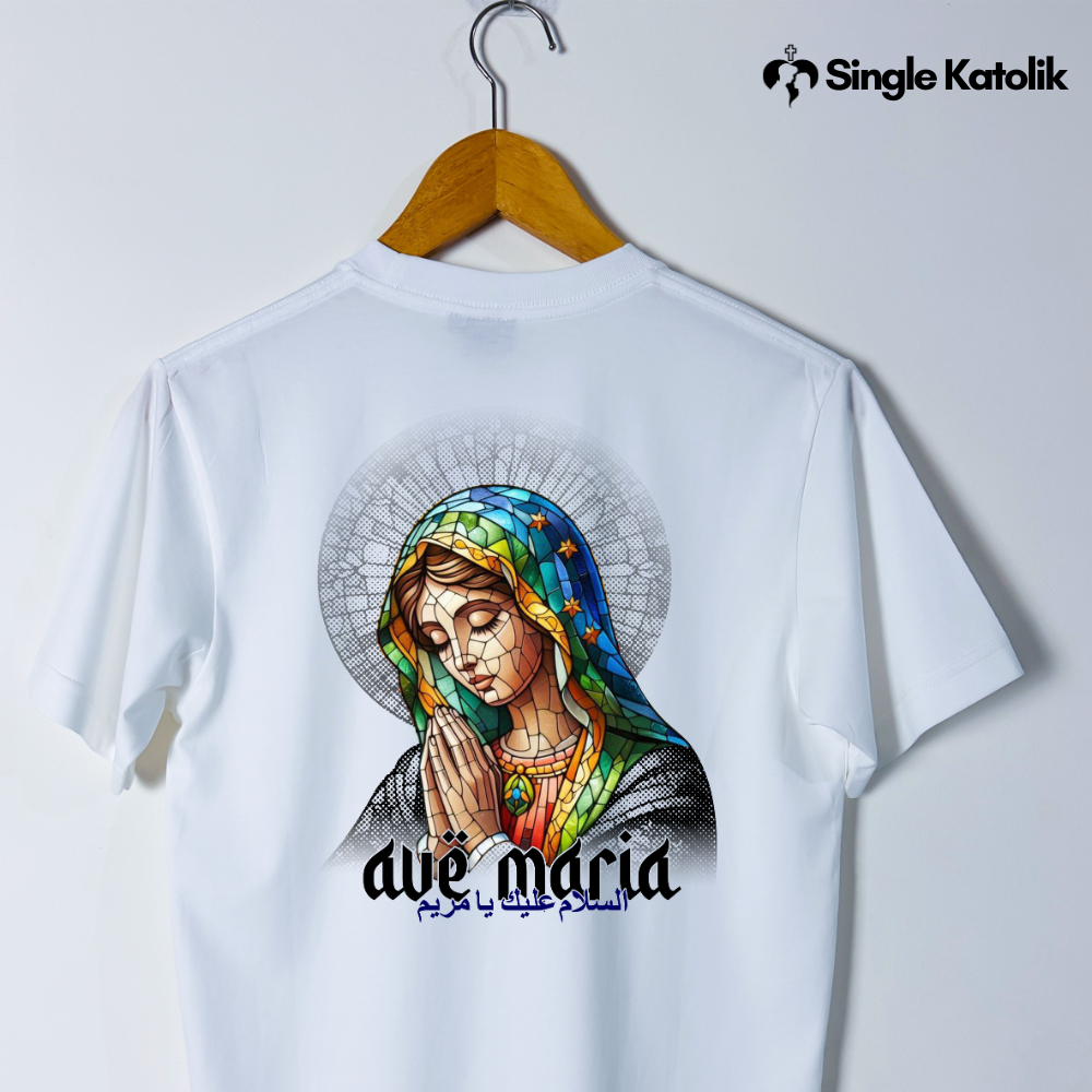 Jual AVE MARIA - TULISAN ARAB (Versi 2) - Kaos Rohani - Katun Premium ...