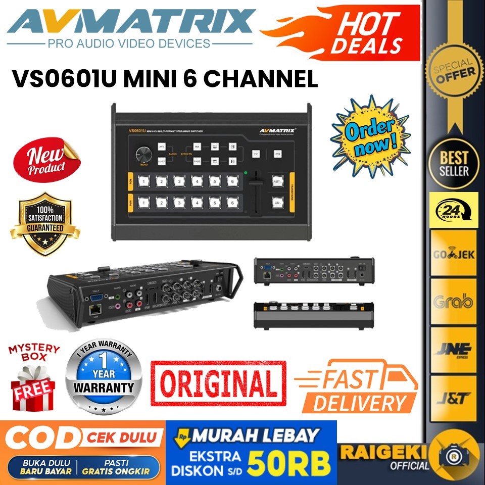 Jual AVMATRIX VS0601U Mini 6CH SDI Multi-format Video Switcher | Shopee ...