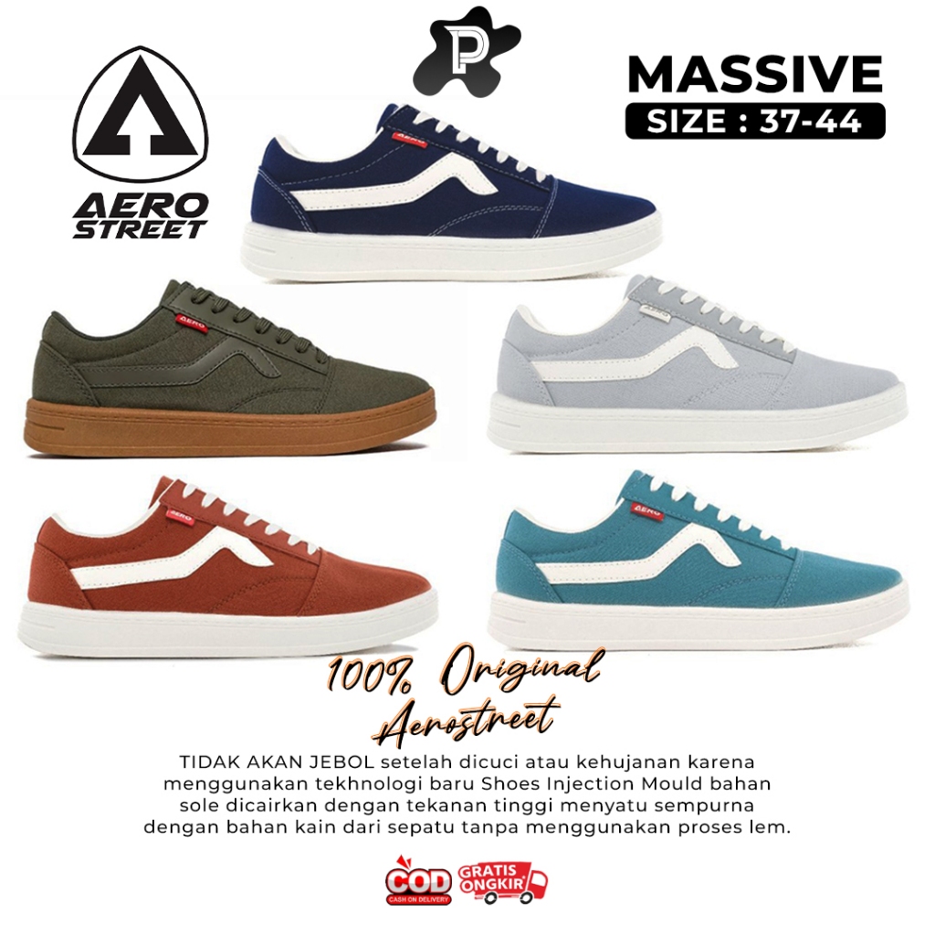 Jual Aerostreet 37-44 Massive 2.0 Low Navy / Army / Abu Pastel ...