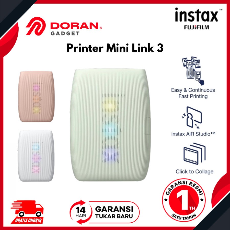 Jual FUJIFILM Instax Mini Link 3 Smartphone Printer Bluetooth - Garansi ...