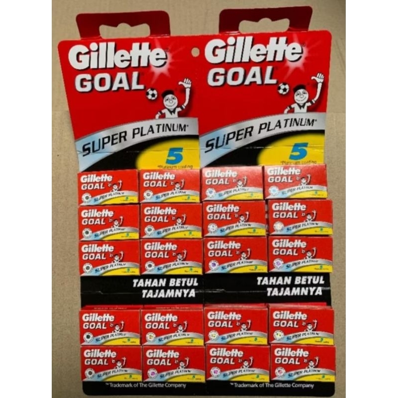 Jual Gillette Goal platinum reffil 1 lembar isi (20pack) per pack (isi ...