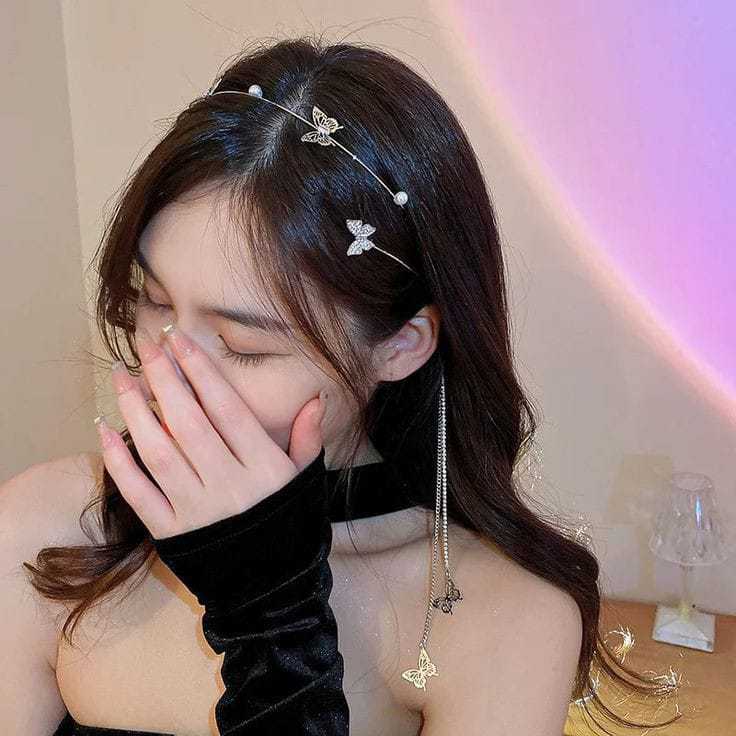 Jual Isabelle Hair Hoop / Bando Unik Silver Permata / Bandana Korea ...