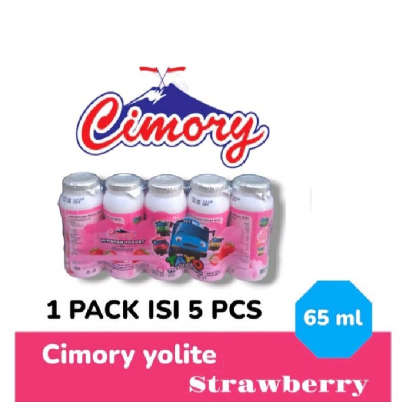 Jual CIMORY yogurt botol 65ml - Tayo strawberry 1 pack isi 5 pcs | Shopee Indonesia