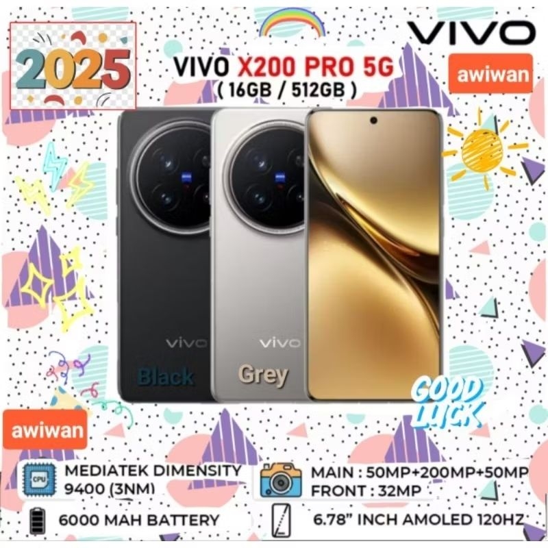 Jual PROMO Vivo X200 PRO Ram 16/512GB Grs Resmi(Ready no PO) | Shopee ...