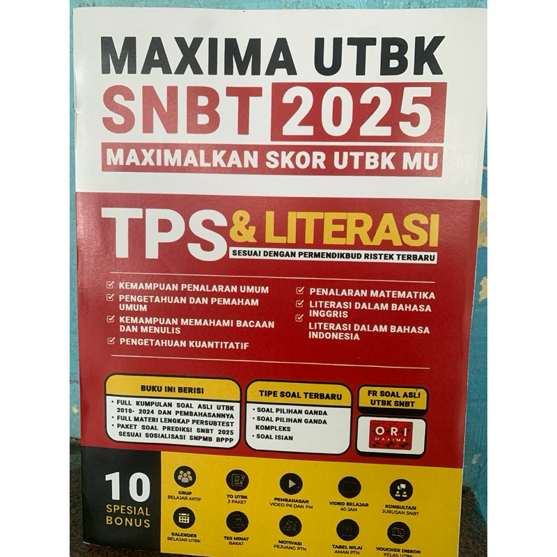 Jual MAXIMA UTBK SNBT 2025. TPS & LITERASI. maximalkan skor UTBK MU | Shopee Indonesia