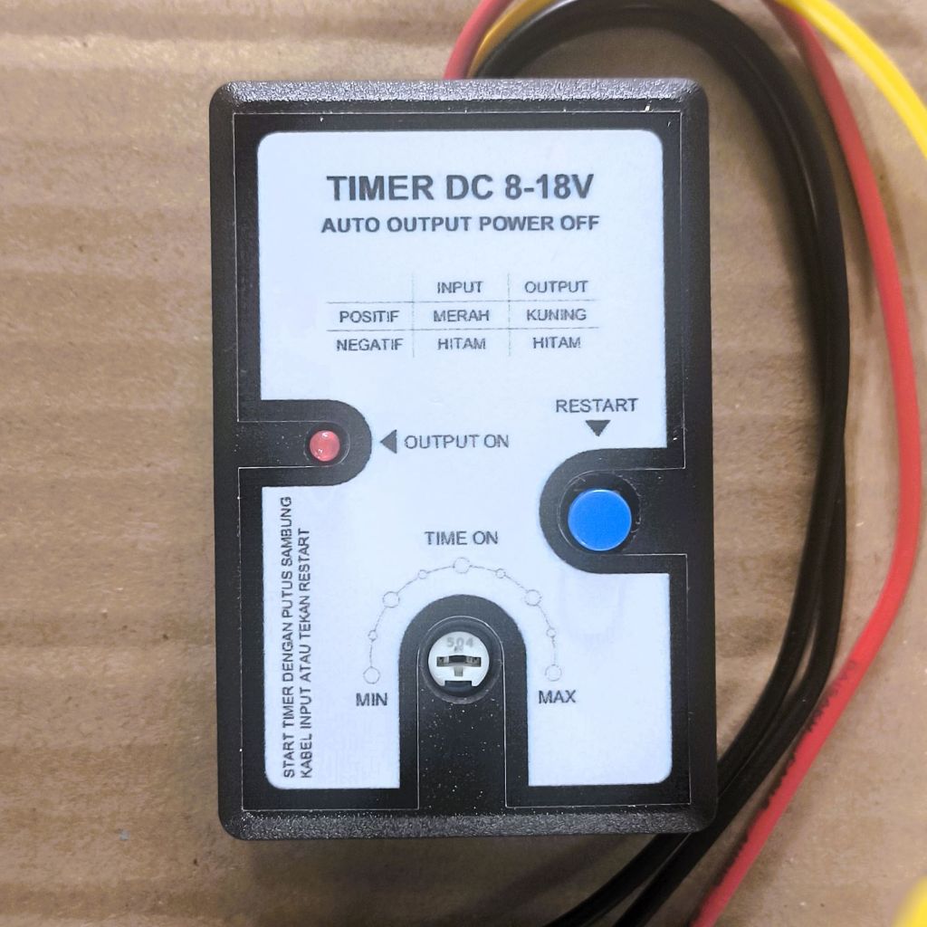 Jual Timer Switch DC 12V Saklar Pewaktu Otomatis switching OFF DC 8-18V ...