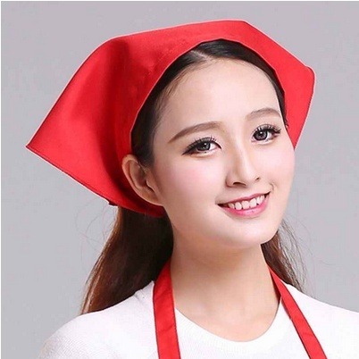 Jual Topi Koki Segitiga LIPIT VELCRO topi waitress Topi Cafe Restaurant ...