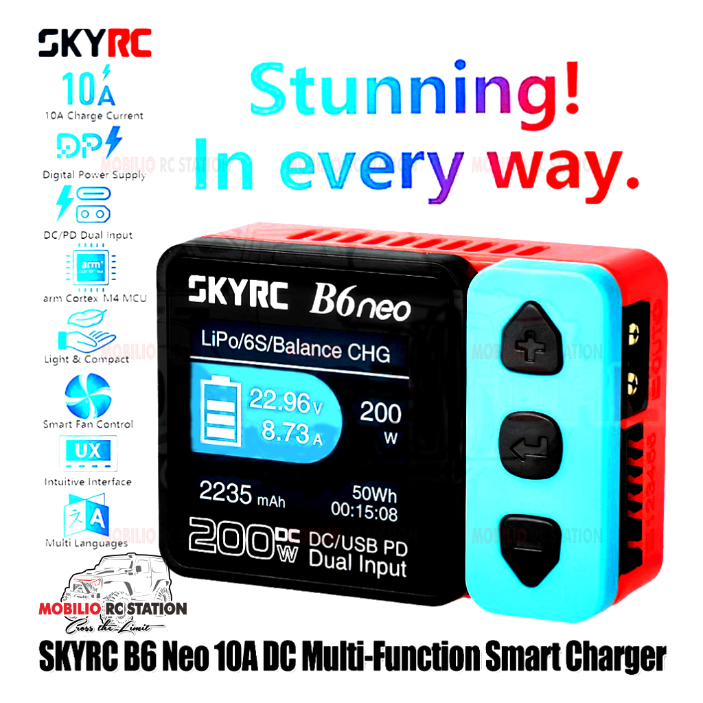 Jual SKYRC B6 Neo 10A DC Multi Function Smart Charger Original Charge ...