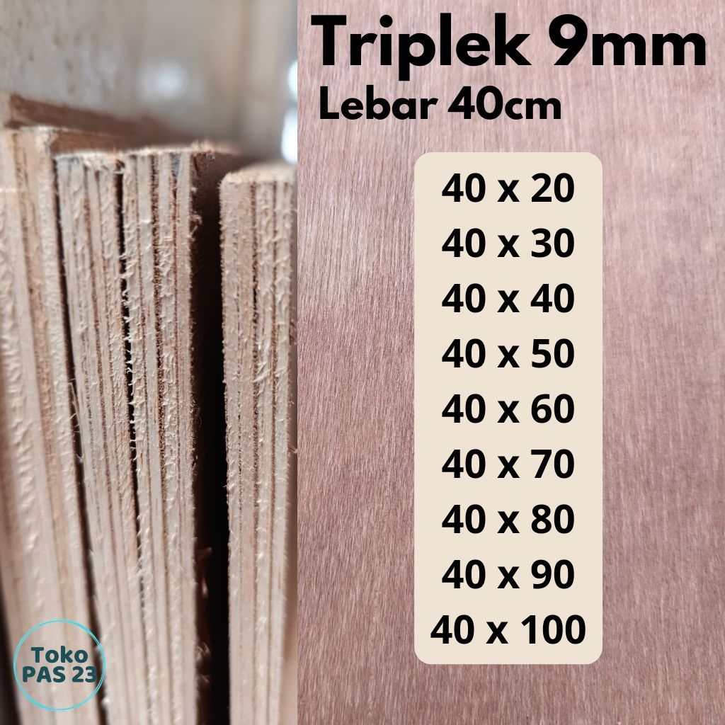 Jual TOKO PAS 23 | TRIPLEK MERANTI TEBAL 9mm MULTIPLEK / PAPAN KAYU ...