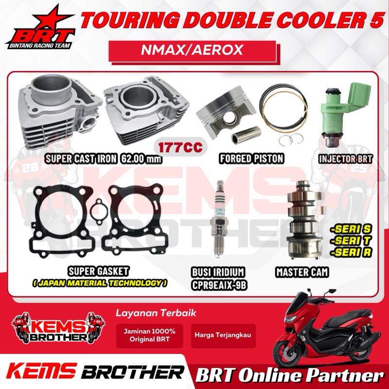 Jual Blok Bore Up 177 CC Double Cooler BRT - Paket Touring 5 - NMAX ...