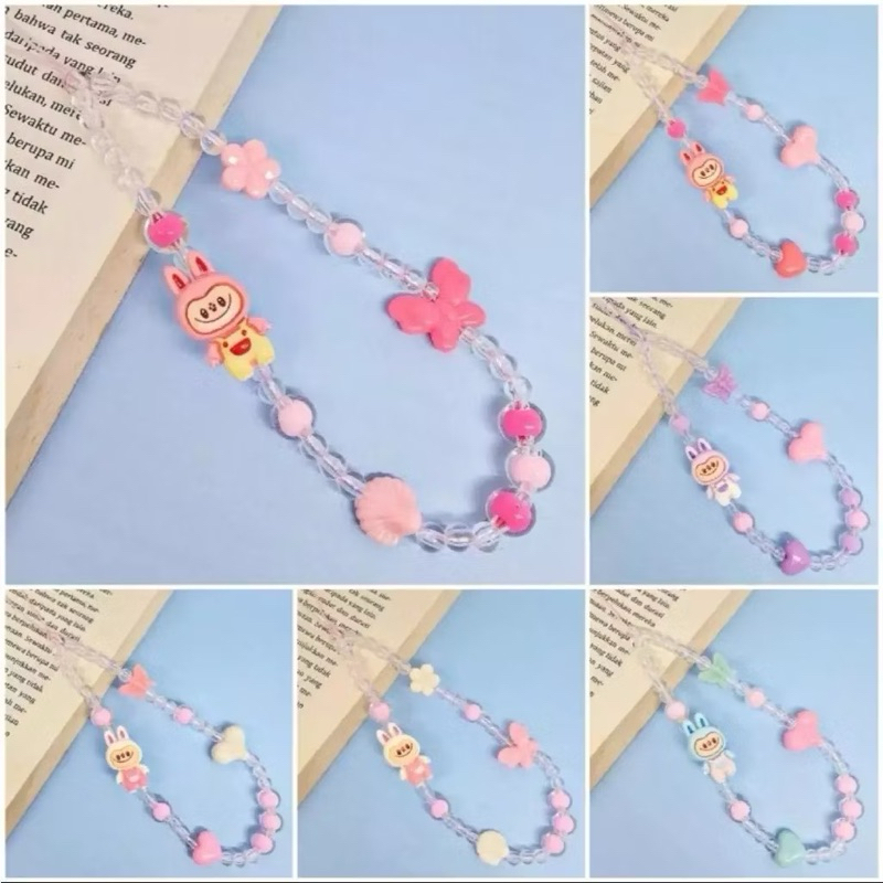 Jual Strap HP Manik Labubu Luxury Premium / Tali HP Phone Strap ...