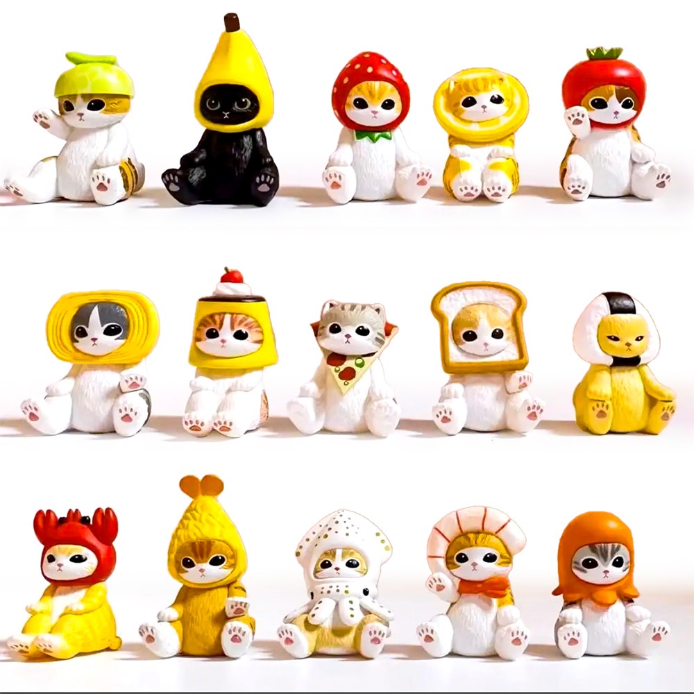 Jual Blind Box Mofusand Super Mini ±2-4cm Gaya costum helm buah Pisang ...